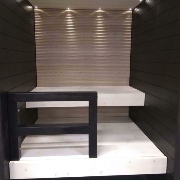 Sauna decoration with wooden panels - Siparila